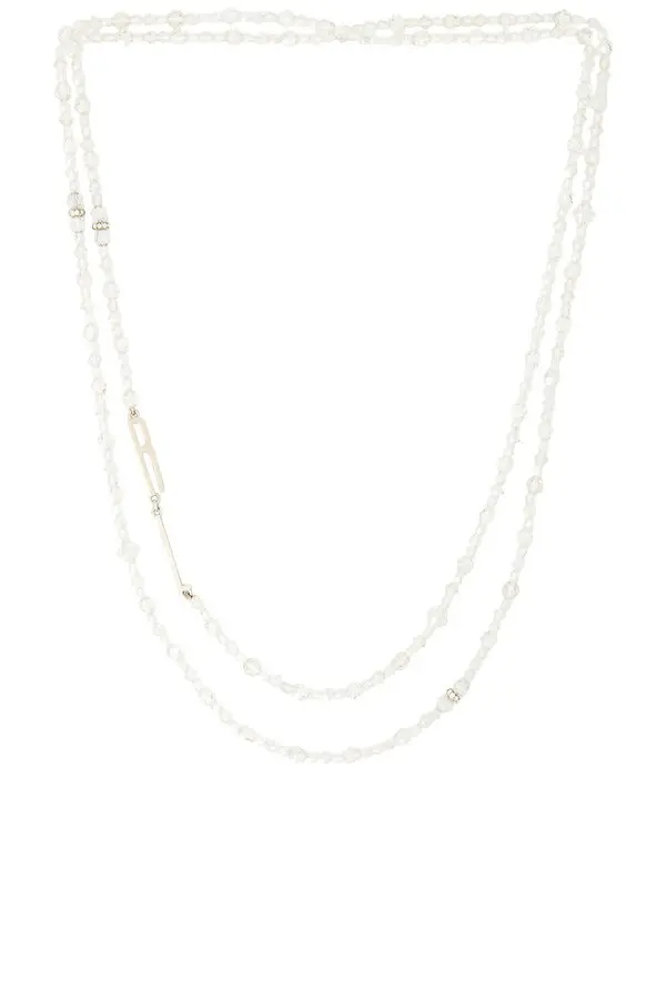 Ralph Lauren Crystal Stone Necklace - Grey