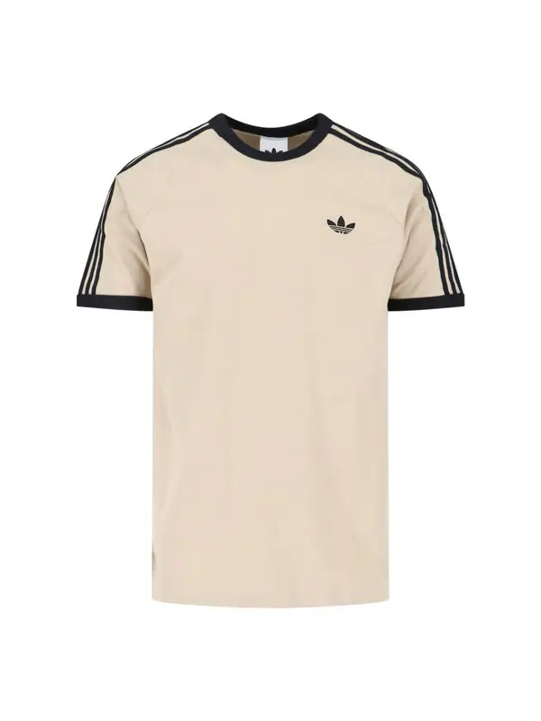 Adidas 3 Stripes' T-shirt - Beige