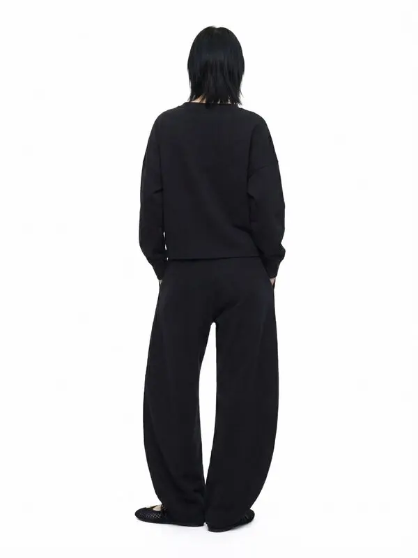 Alaïa Cotton Sweatshirt - Black