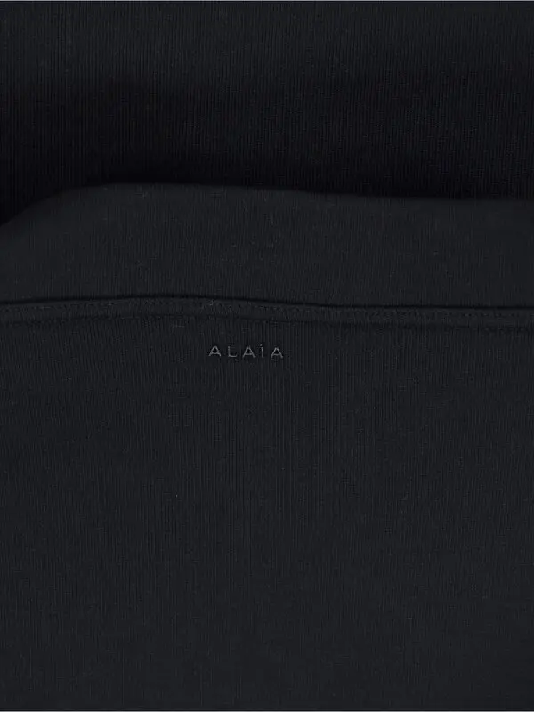 Alaïa Cotton Sweatshirt - Black