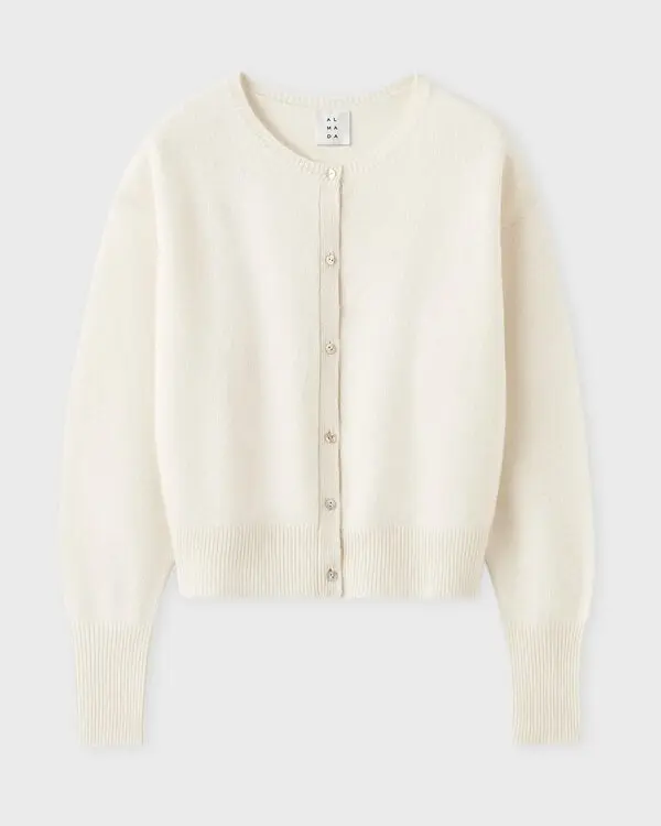 Almada Label Cardigan Coco - Cream