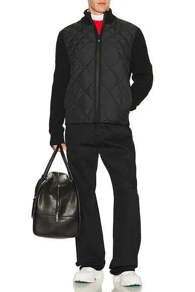 Moncler Quilted Knit Cardigan