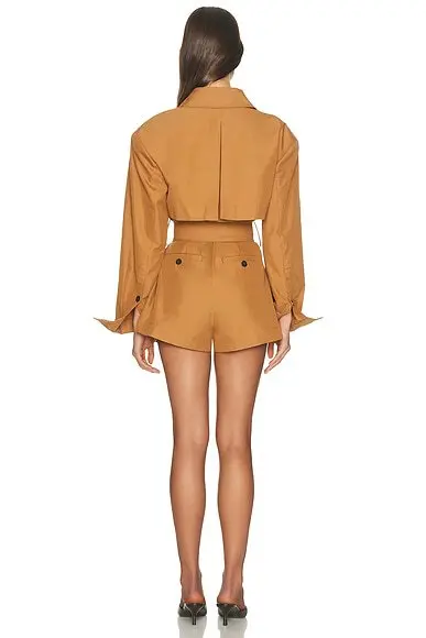 HELSA The Short Trench Jumpsuit