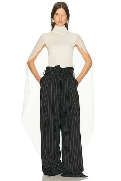 HELSA Georgette Cape Top