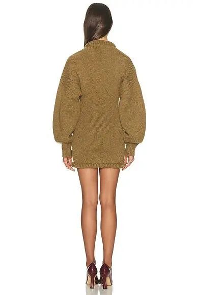 HELSA Vilde Micro Mini Dress - Light Olive