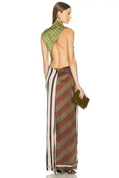 JEAN PAUL GAULTIER Patchwork Long Sleeveless Dress