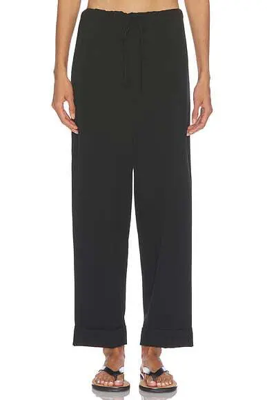 THE ROW Delano Pant - Black