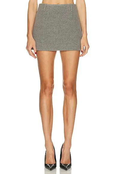 SAME Wool Mini Skirt
