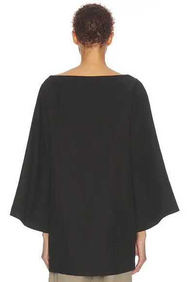 THE ROW Junia Top - Black