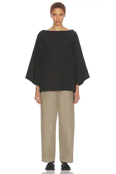 THE ROW Junia Top - Black