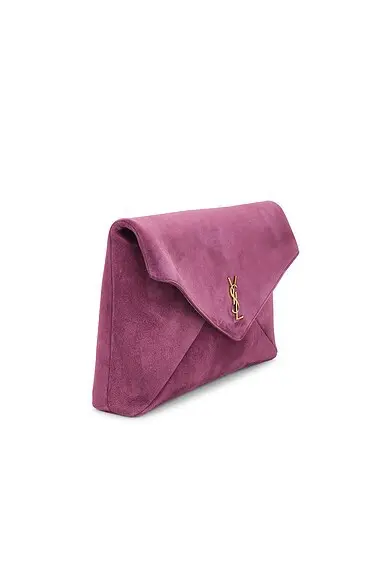 Saint Laurent Xxl Envelope Pouch - Deep Haute Red