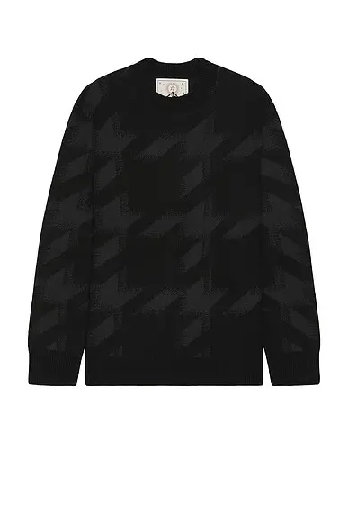 Perfect Moment Cole Crew Neck Sweater With Geometric Pattern