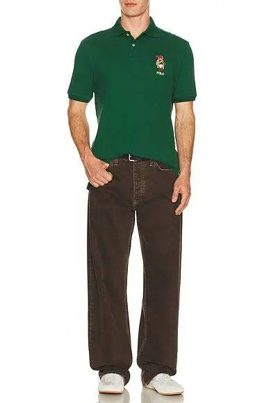 Polo Ralph Lauren Short Sleeve Basic Mesh Society Bear Polo - New Forest