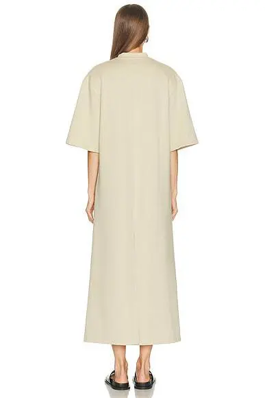 Wardrobe.NYC Ribbed Neck Mini T-shirt Dress