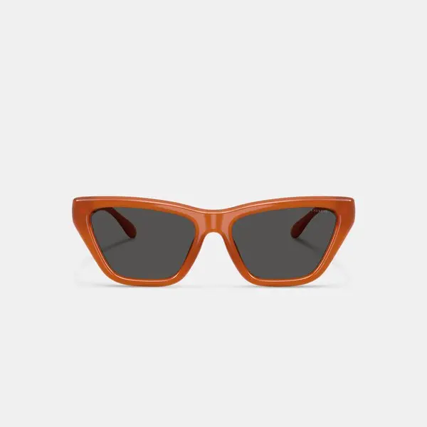 COACH C Hardware Cat Eye Sunglasses - Milky Amber
