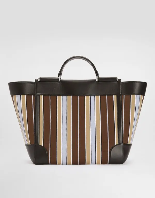 Dolce & Gabbana Sicily Jacquard Fabric Handbag - Multicolor