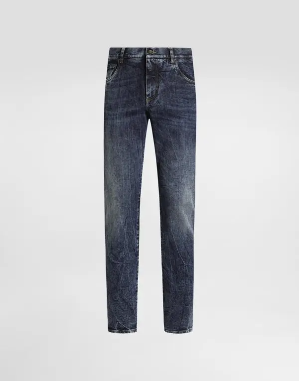Dolce & Gabbana Slim Fit Denim Trousers - Multicolor