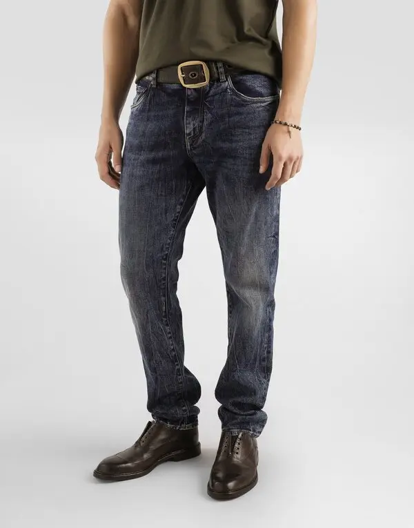 Dolce & Gabbana Slim Fit Denim Trousers - Multicolor
