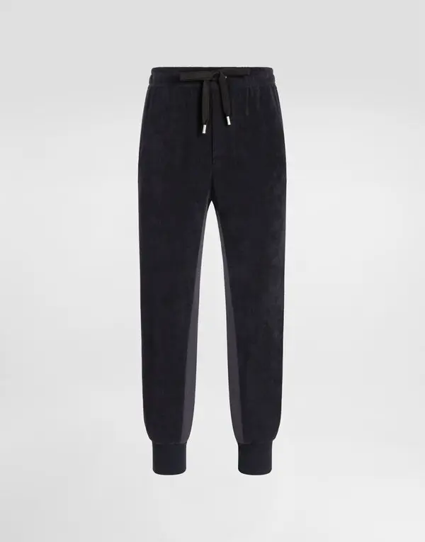 Dolce & Gabbana Cotton Terry Trousers - Blue