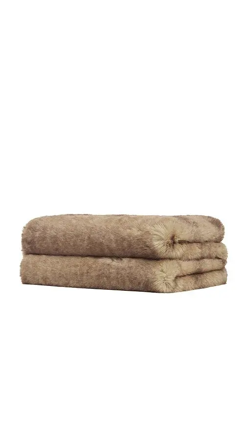 Apparis Brady Blanket In Tan - Mink