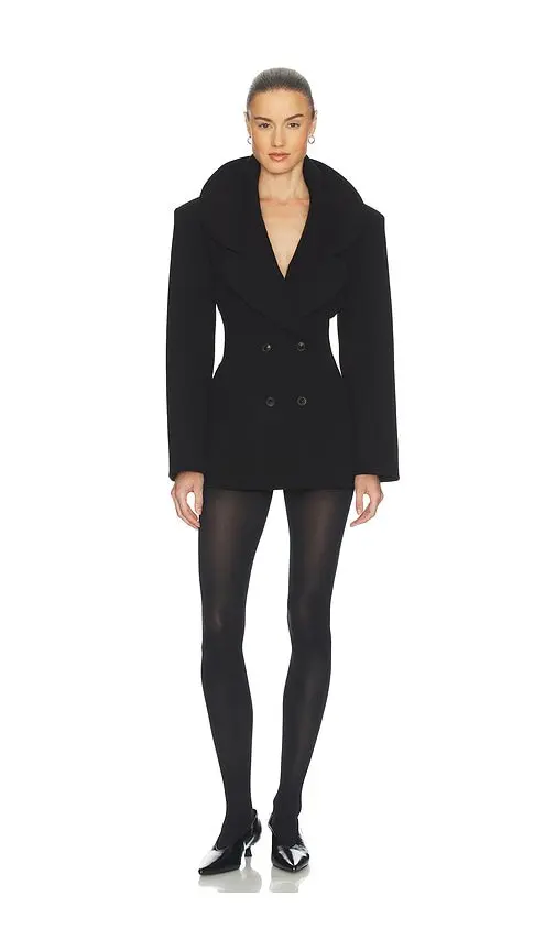 HELSA The Rampling Blazer In Thick Crepe