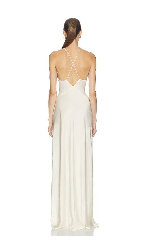 HELSA Mix Media Slip Dress