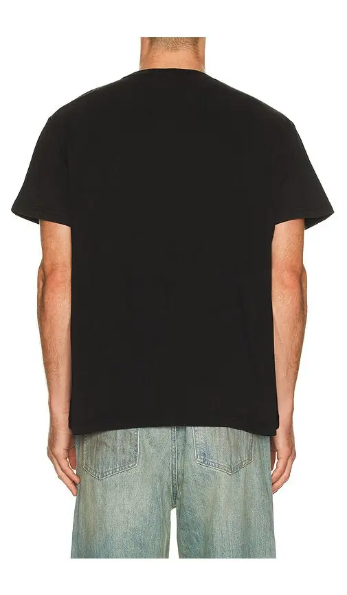 FOUND Whisper Patch Tee In Brown In Black