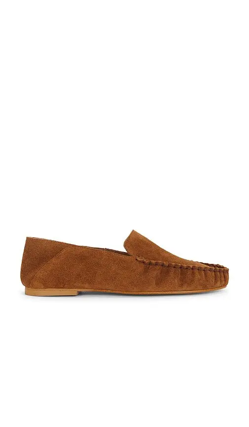 FLATTERED Bon Bon Loafer In Brown - Bourbon Suede