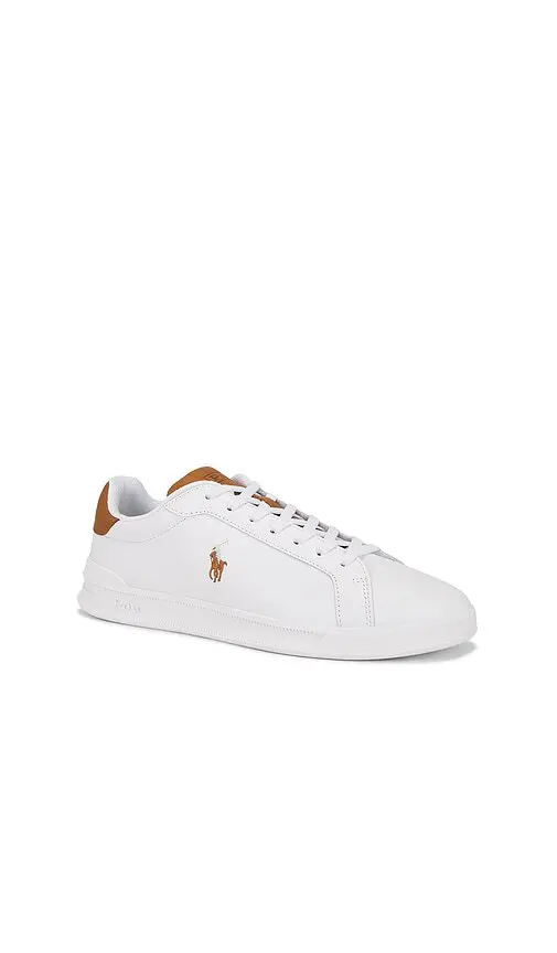 Polo Ralph Lauren Low Top Sneaker - White & Tan