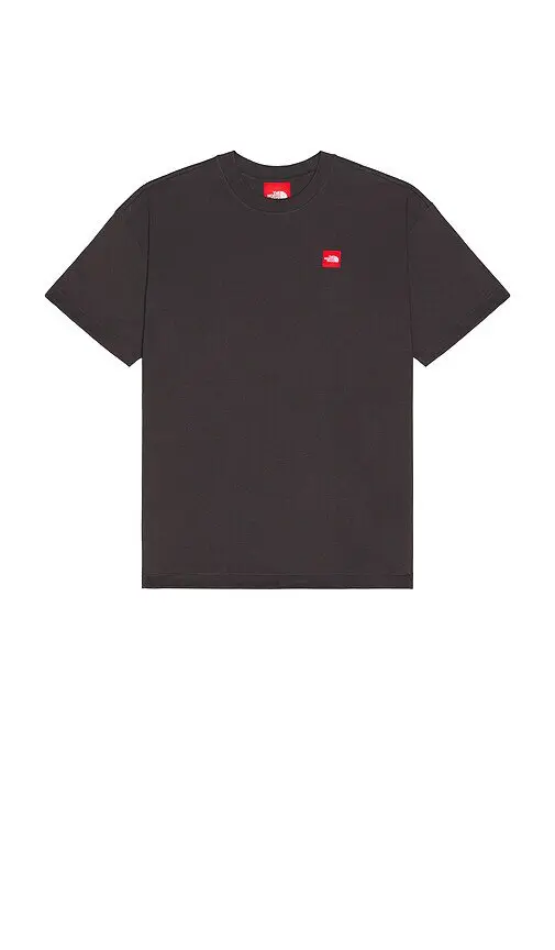 The North Face Red Box Short Sleeve Tee In Black