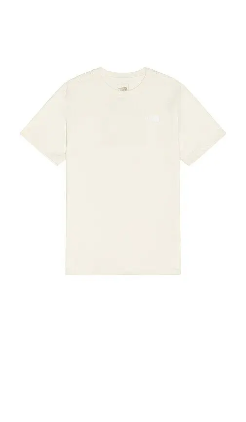 The North Face Red White And Blue Regular Short Sleeve Tee In White - White Dune