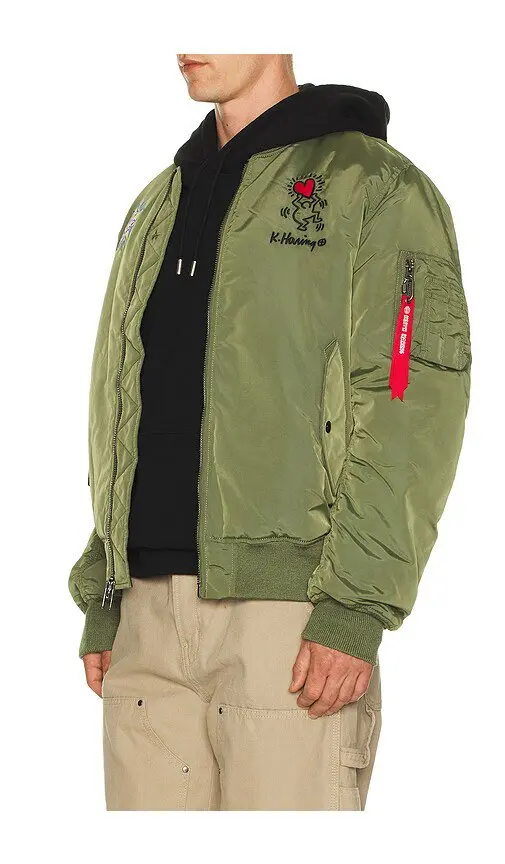 Alpha Industries X Keith Haring Ma-1 Reversible Jacket
