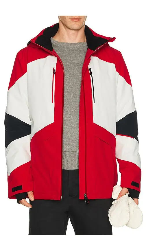Perfect Moment Chamonix Iii Jacket In Red - Red & Black