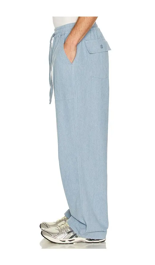 KAPPY DESIGN Fatigue Stripe Denim Pants
