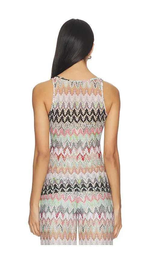 Missoni Tank Top In Pink,blue