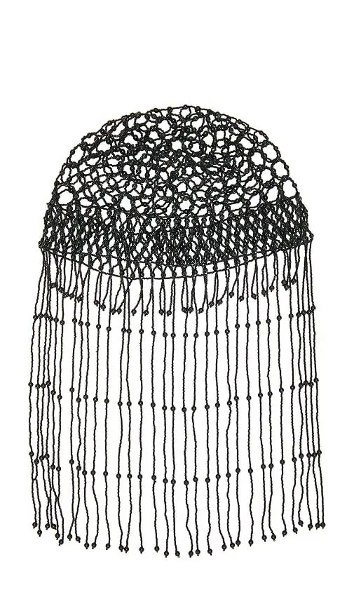 LOVERS AND FRIENDS Liza Beaded Hat - Black