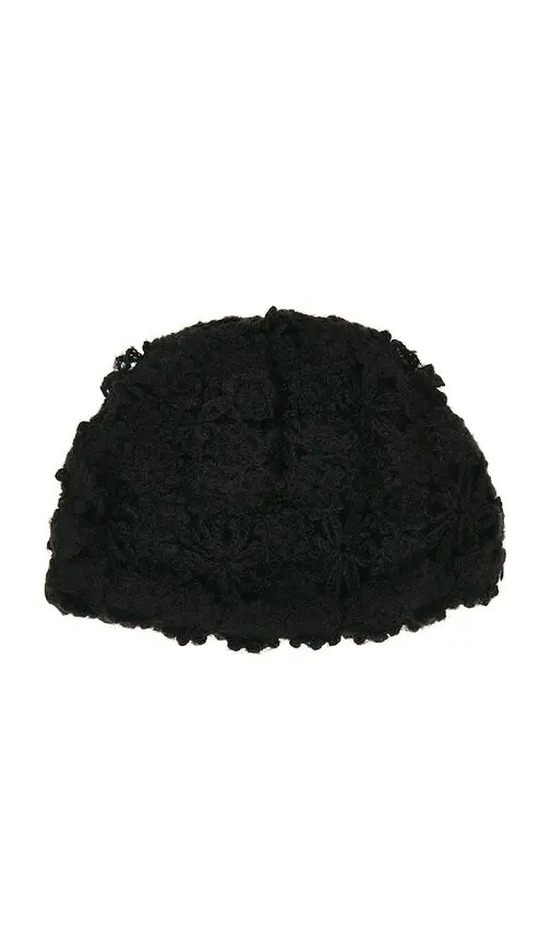 LOVERS AND FRIENDS Juliet Crochet Hat - Black