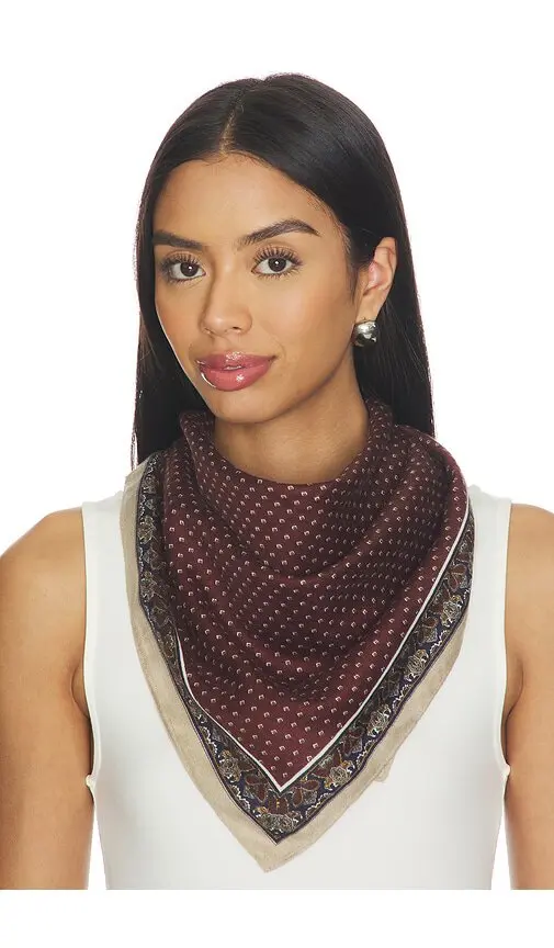 LOVERS AND FRIENDS Olivia Scarf In Brown - Brown Multi