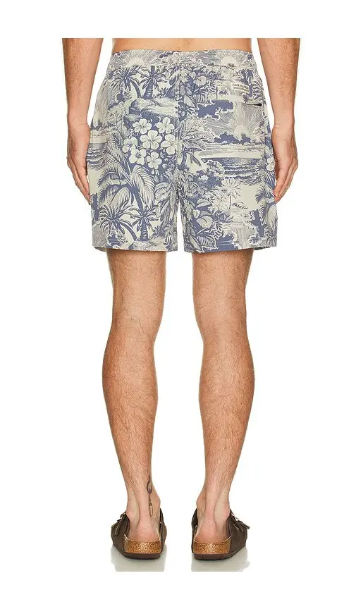 FAIR HARBOR Bungalow Swim Trunk - Silver Palms