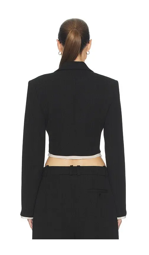 HELSA Devereux Blazer With Chiffon Edge