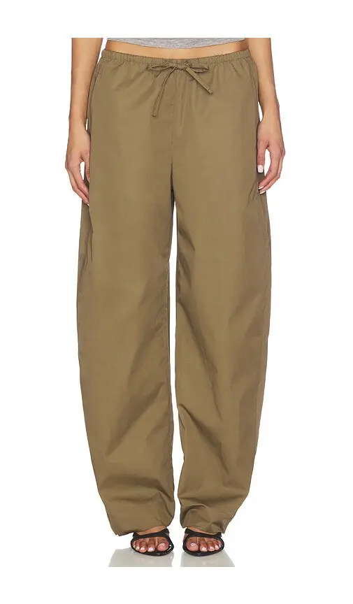 EAVES Lana Barrel Leg Pant - Capers