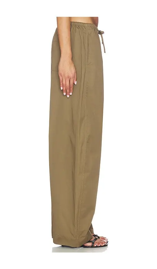 EAVES Lana Barrel Leg Pant - Capers