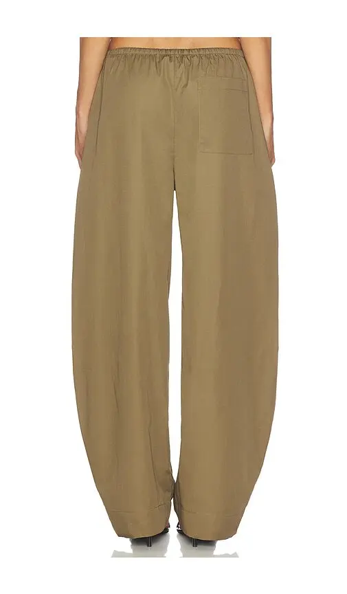 EAVES Lana Barrel Leg Pant - Capers