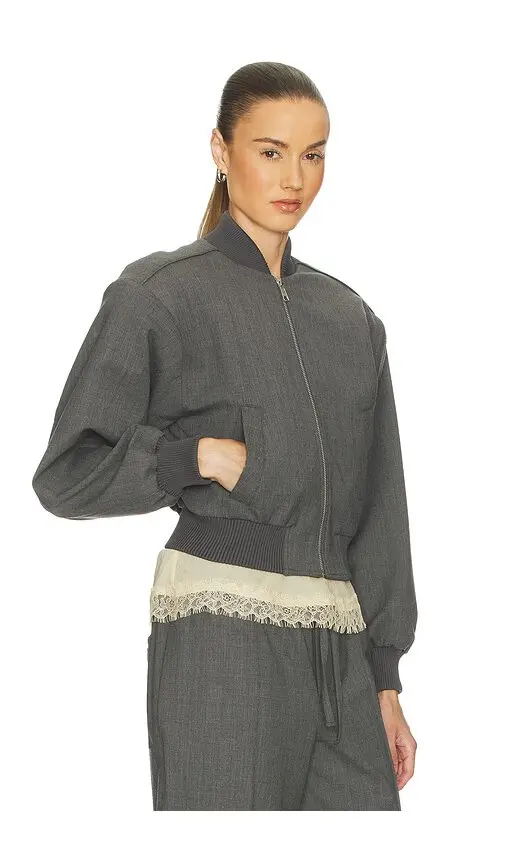 HELSA Wool Blend Bomber Jacket