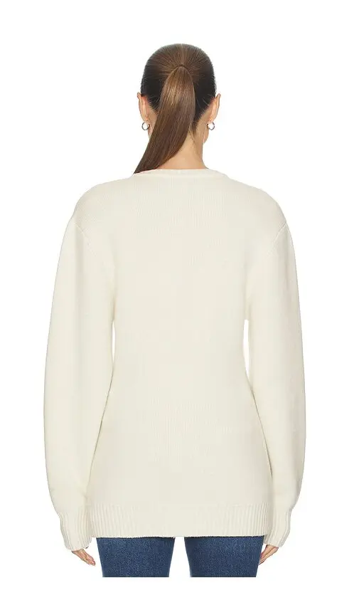 HELSA Devika Wool Cashmere Cardigan - Cream