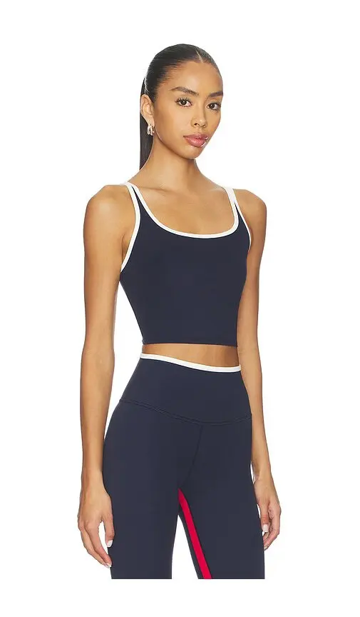 Splits59 Cait Rigor Sports Bra In Navy - Indigo & White