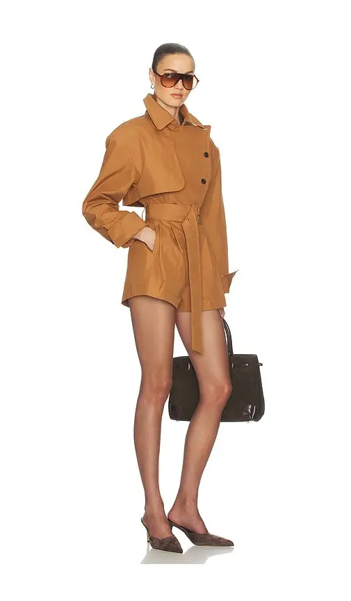 HELSA Short Trench Jumpsuit