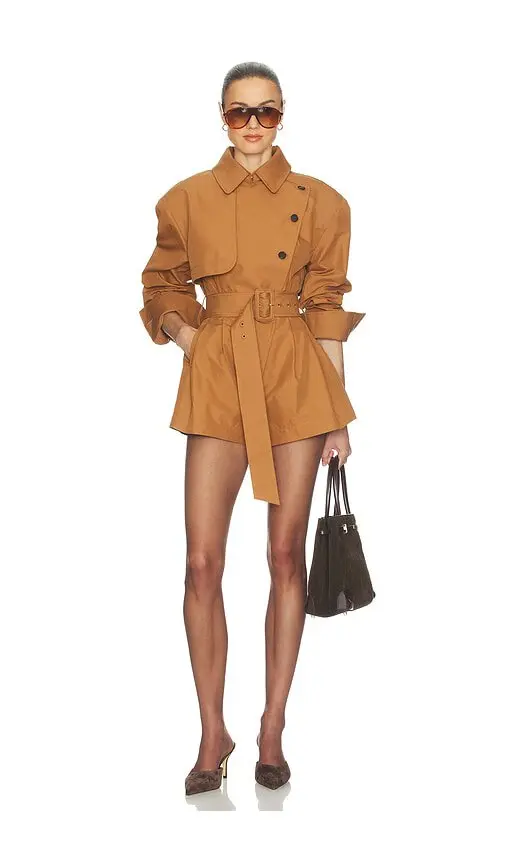 HELSA Short Trench Jumpsuit