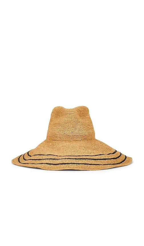 Janessa Leoné Waverly Bucket Hat - Navy & Sand
