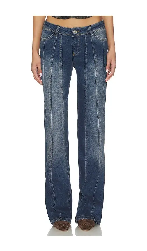 OW Devin Denim Jean In Blue - Dark Wash Denim